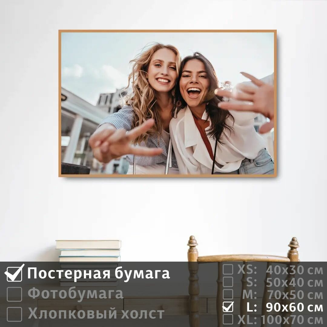 Постер на стену Девушки Молодость И Дружба 90х60 см ПолиЦентр