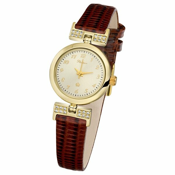 Наручные часы, золото, фианит