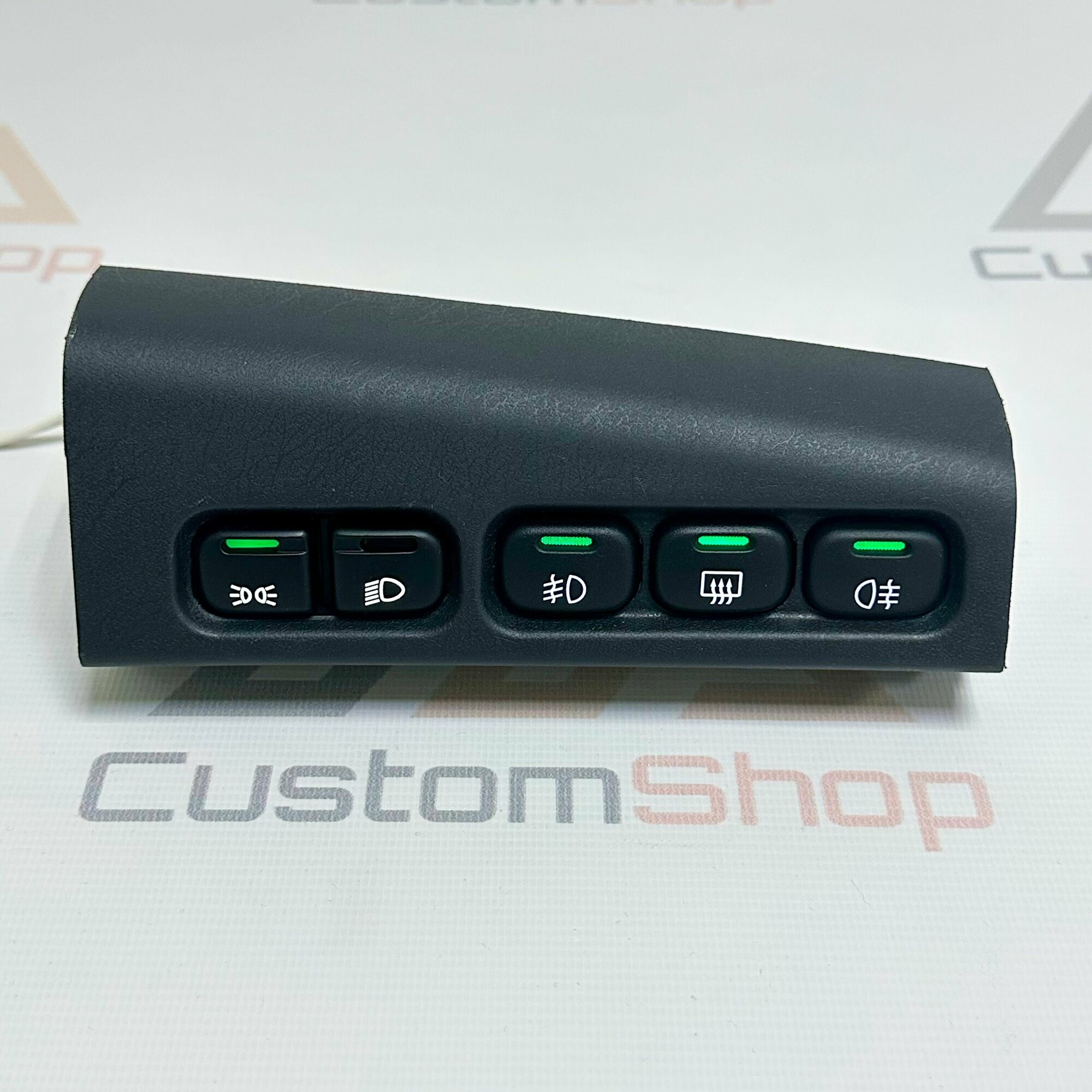 Пересвеченные кнопки салона / комплект пересвета ВАЗ 2113 / 2114 / 2115 белый - зеленый 5 шт