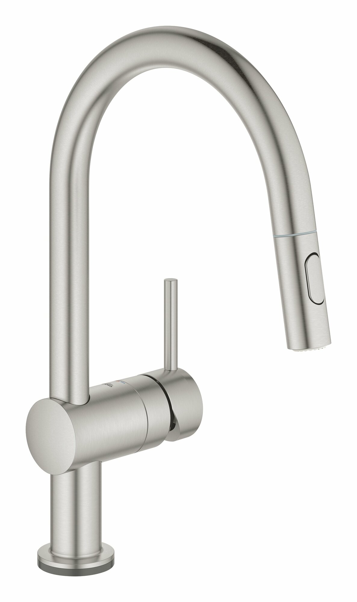 Смеситель для кухонной мойки 31358DC2 GROHE Minta Touch сенсорный с вытяжным душем, суперсталь