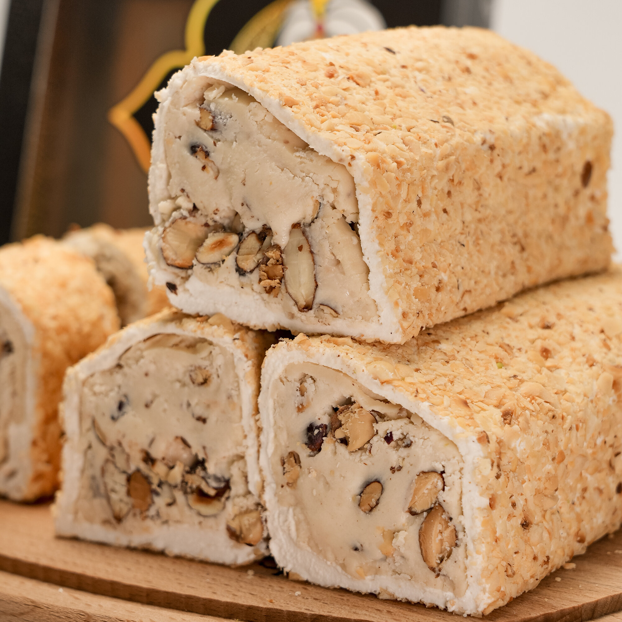 Лукум с кремом каймак, фундуком 500 гр. Турция