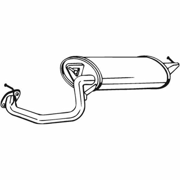 Глушитель выхлопных газов конечный, BOSAL 228-151 (1 шт.)