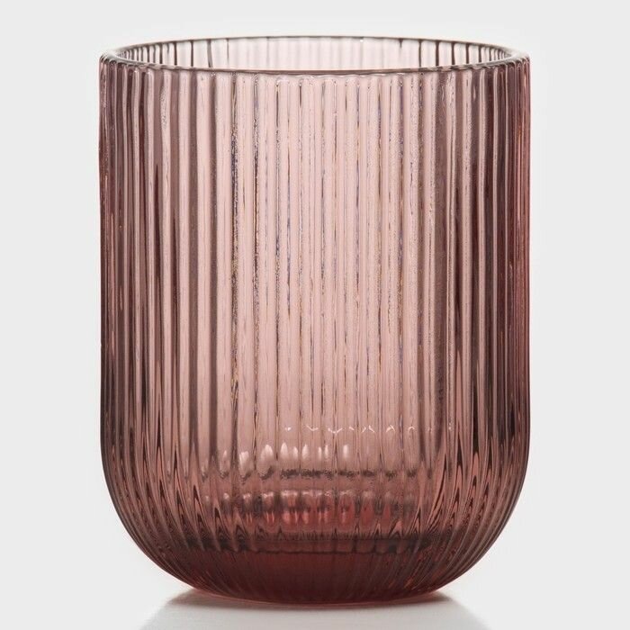 Стакан стеклянный Magistro Грани , 260 мл, 7,5 9,5 см, цвет сиреневый