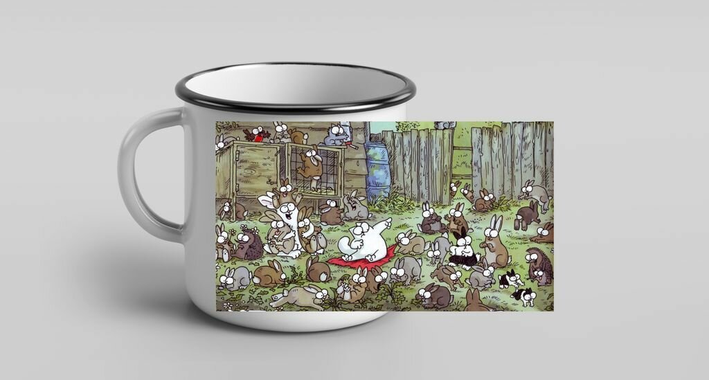 Кружка металлическая эмалированная Simon s Cat, Кот Саймона №10