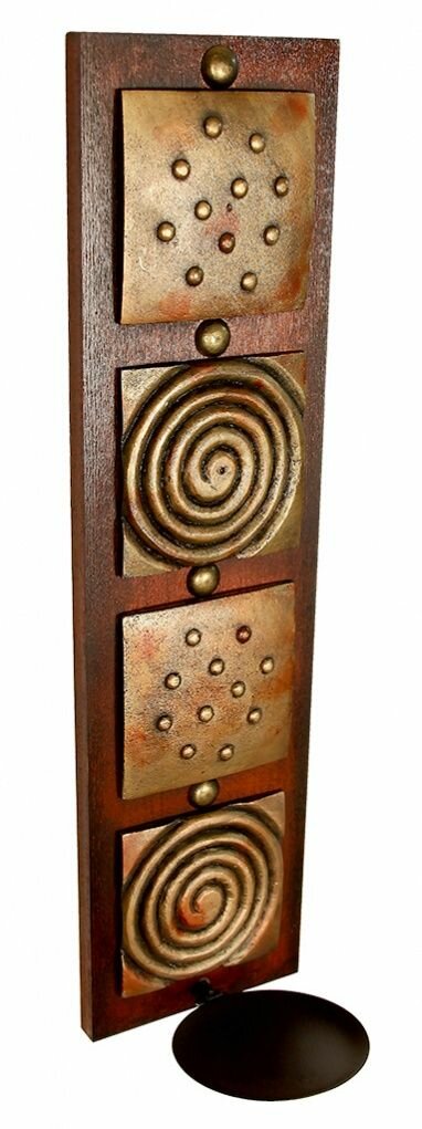 Канделябр настенный деревянный с подставкой под свечу