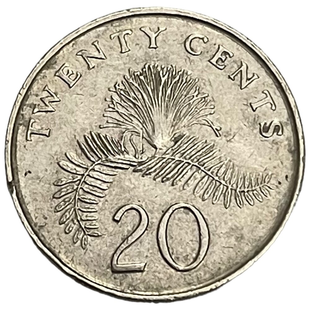 Сингапур 20 центов 2007 г.
