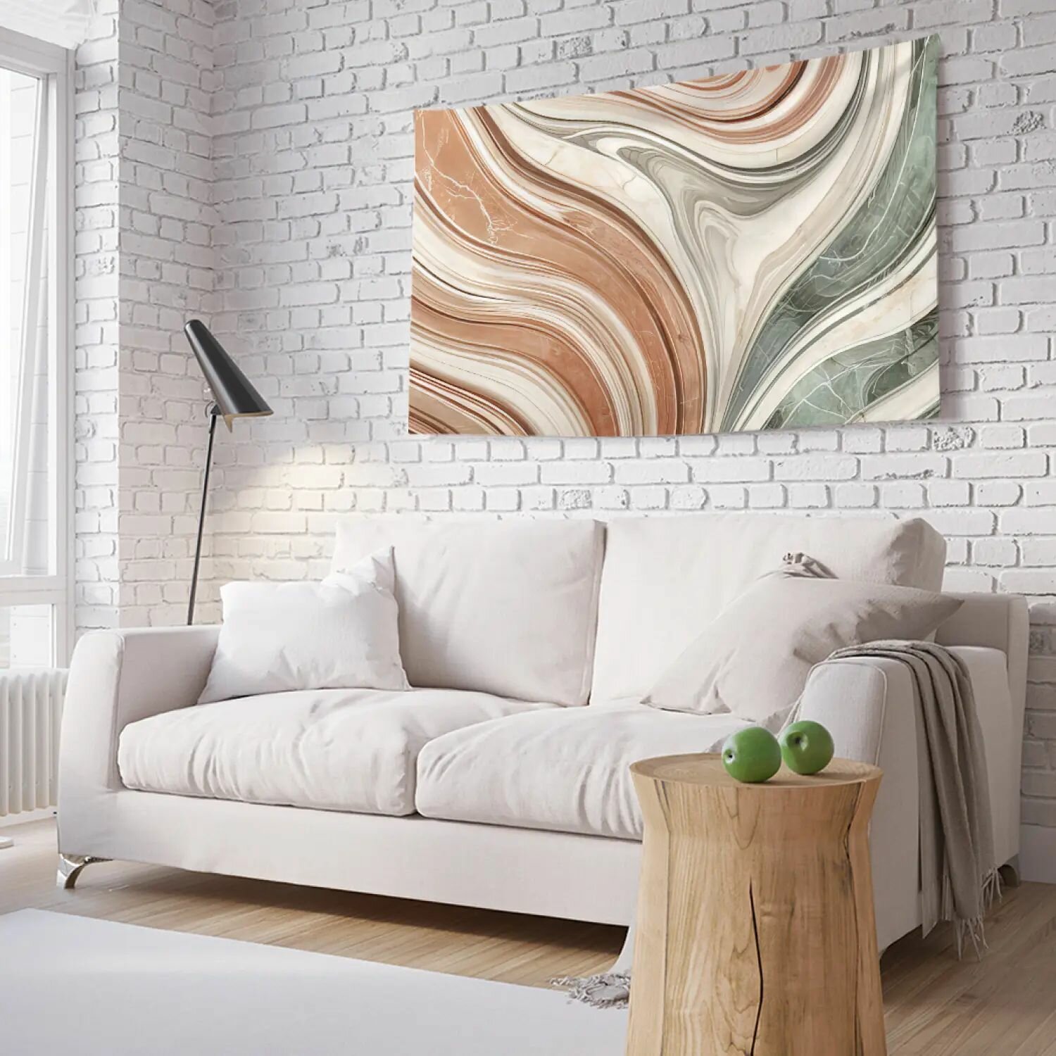 Горизонтальное фотопанно на стену JoyArty "Мраморные разводы", из ткани, 100х150 см