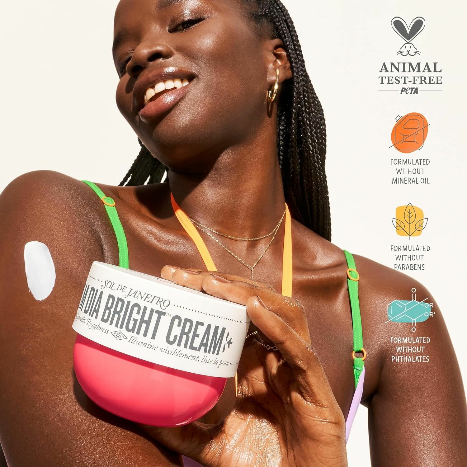 Sol de janeiro, Крем для тела увлажняющий парфюмированный BOM DIA BRIGHT CREAM, 240 ml