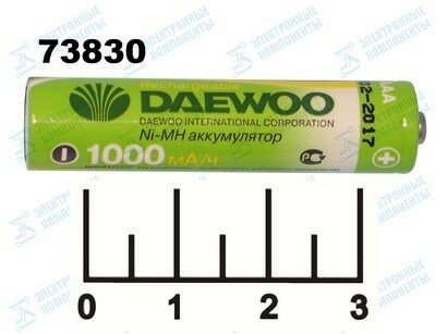 Аккумулятор AAA 1.2V 1A Daewoo Ni-MH (ААА)