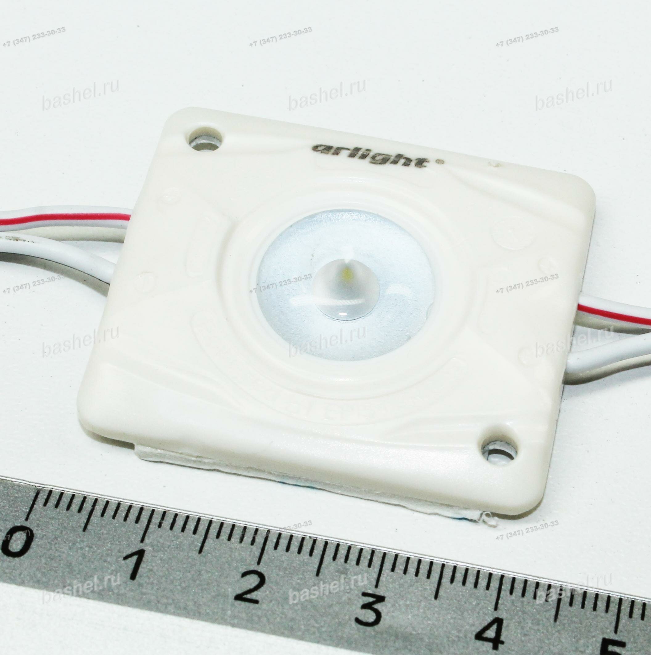 LED modul PCB-12-ARL-PC2835-V160-1.4W-12V 120Lm, 1.4W, 7000k, IP65, Lens-160° White 43.5x35.5x6.8mm [85], Модуль светоди