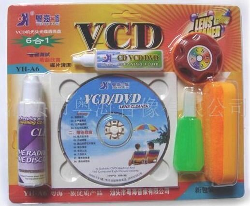 Чистящий диск CD/DVD/Blu-ray 6 в 1