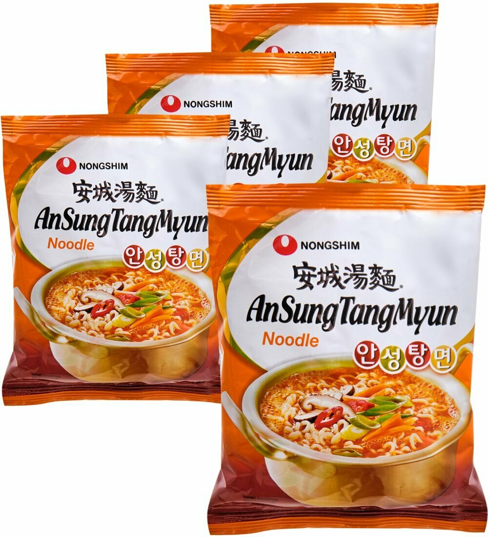Лапша Нонгшим (сушеная) Ансонтангмён, 4шт х 125г A2178978