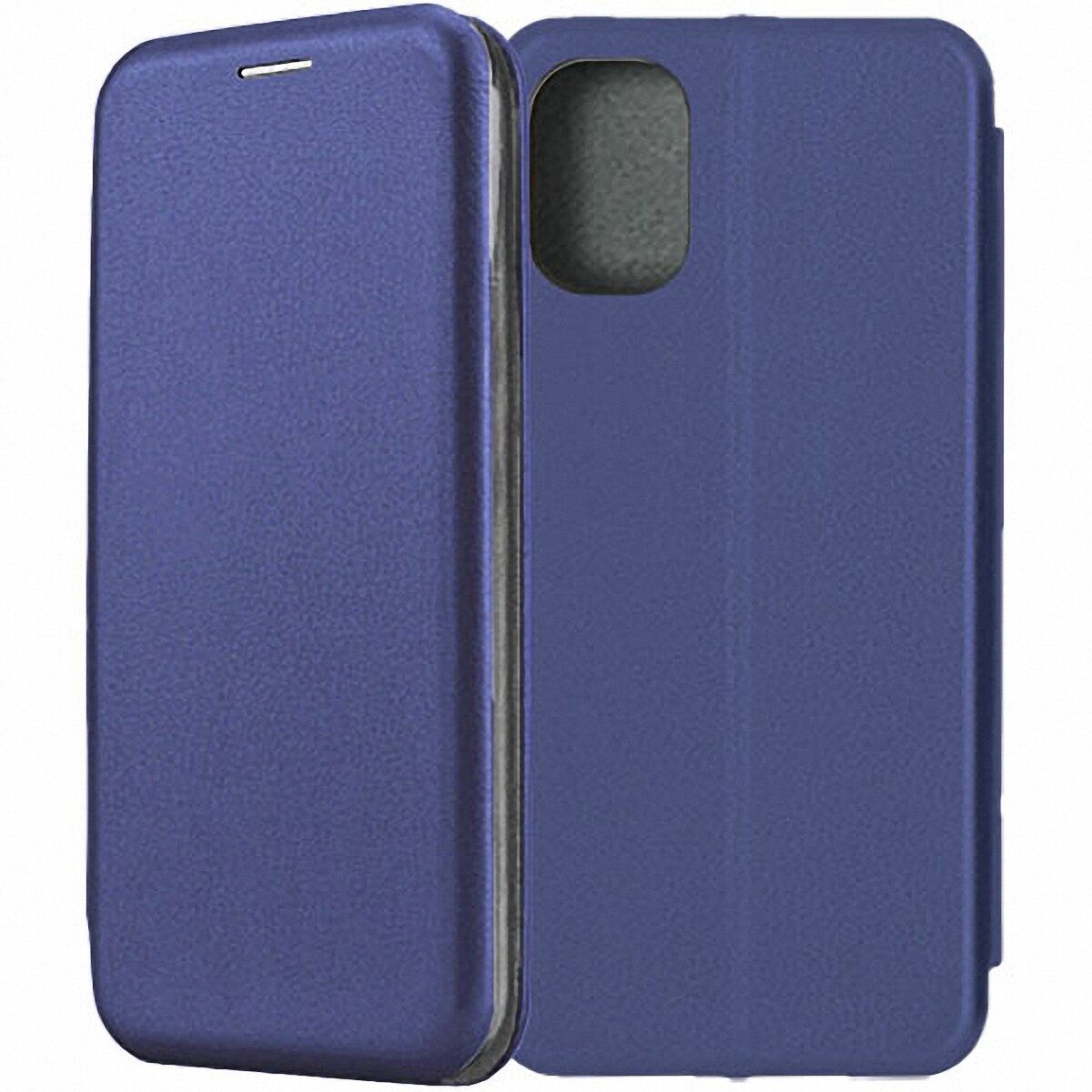 Чехол-книжка для TECNO Spark 9 Pro синий / подставка, отделение для карт