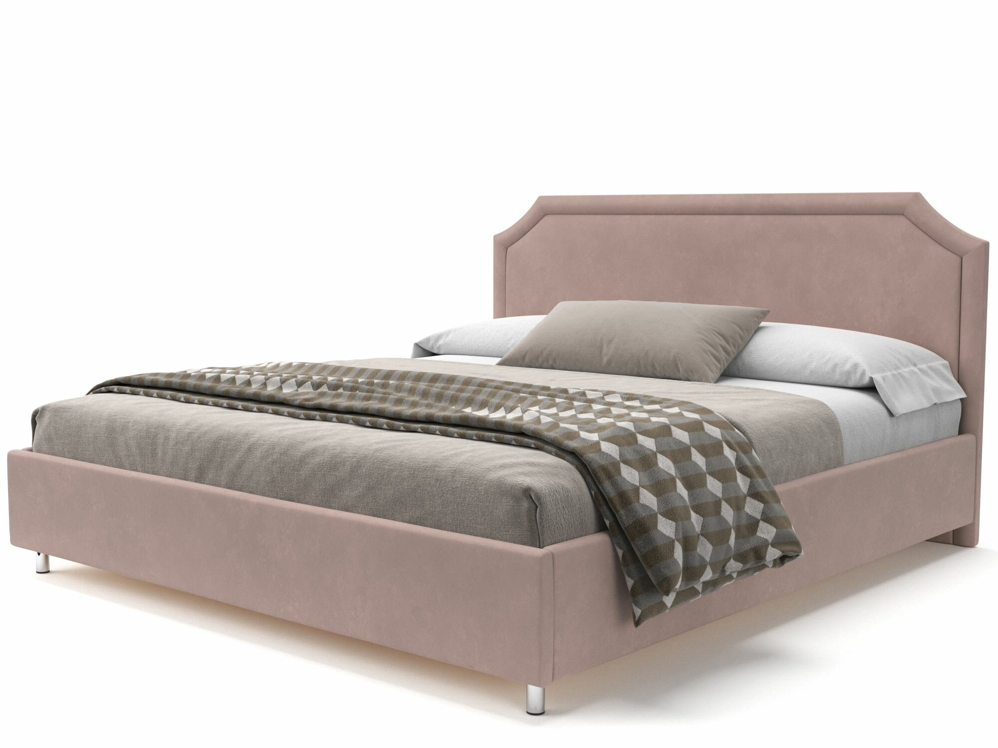 Кровать двуспальная 160х200 Soft Element Кайла Desert, с мягким изголовьем, с подъемным механизмом, с ящиками, на ножках