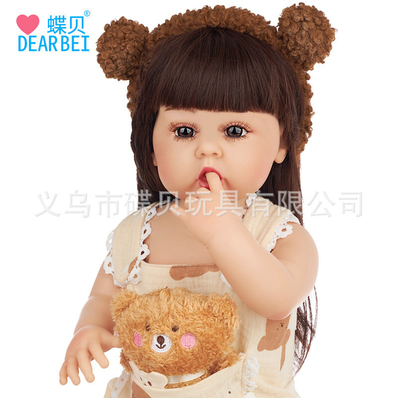 Горячая распродажа 60 см мягкая резиновая кукла-реборн для девочек, подарок, виниловая кукла, оптовая продажа, дропшиппинг