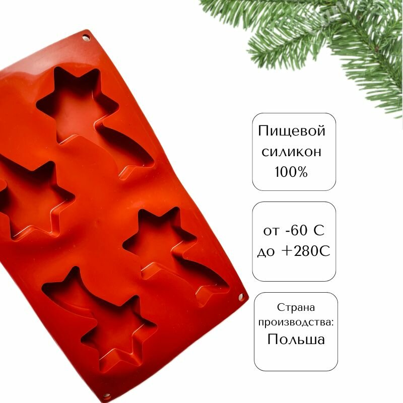 Форма силиконовая для выпечки Комета 30х17,5 см 4 ячейки