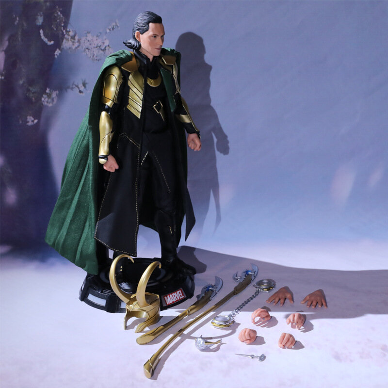 Подвижная фигурка Локи из Тора Марвел 28cm My hero