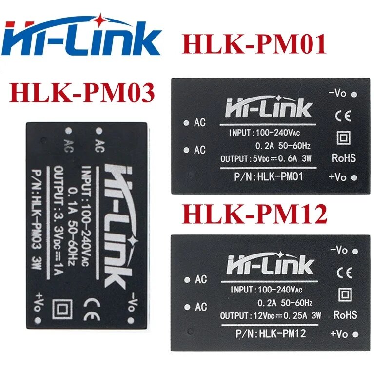 Hi-Link HLK-PM01 мини блок питания 220В в 5В HLK-3M12B