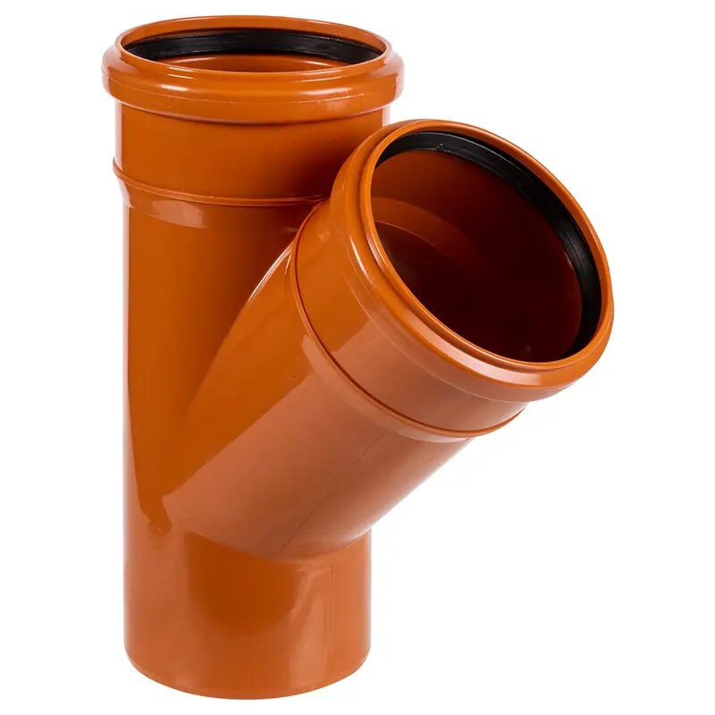 Тройник наружный 45 гр. 110x110 мм