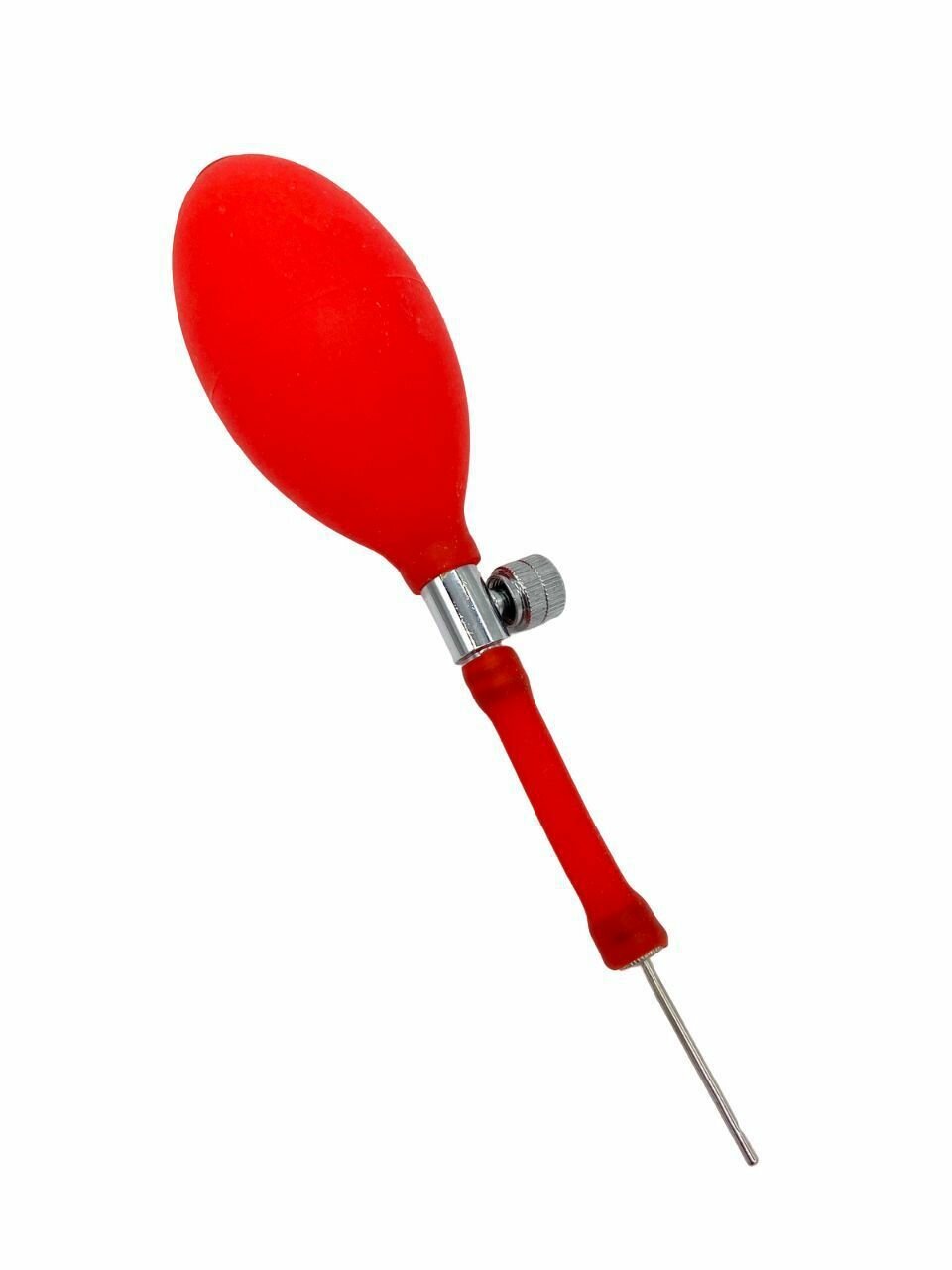 Насос ручной для мяча, красный