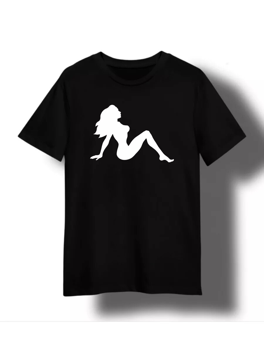 Футболка силуэт девушки