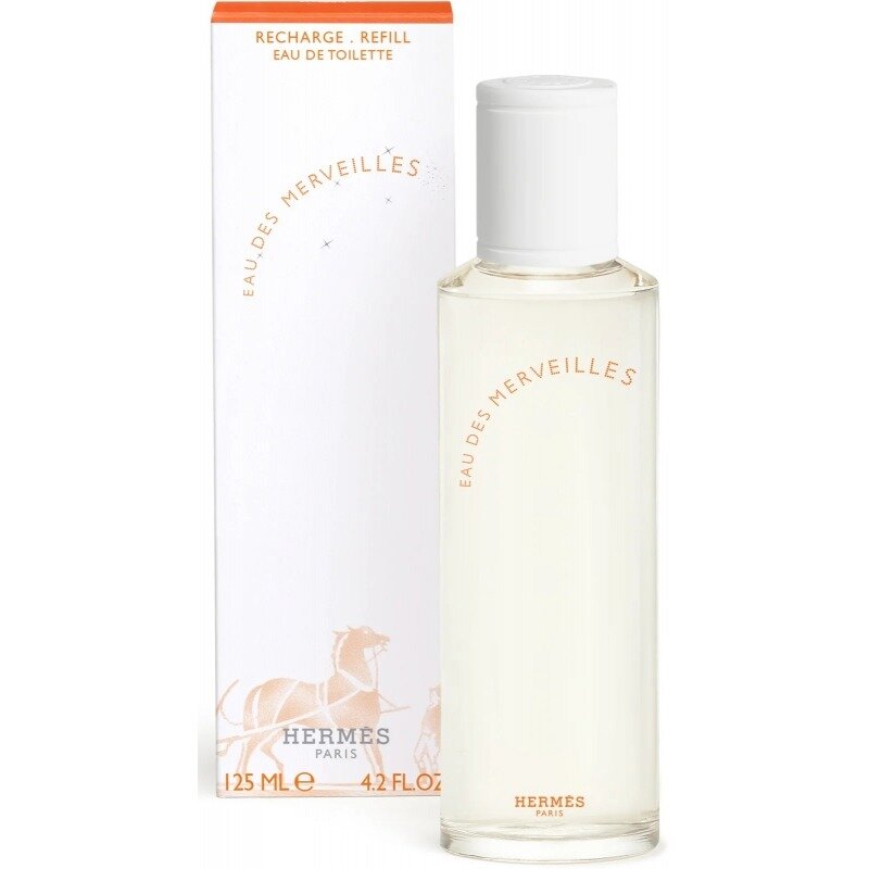 Hermes eau des merveilles 125ml edt refill сменный блок