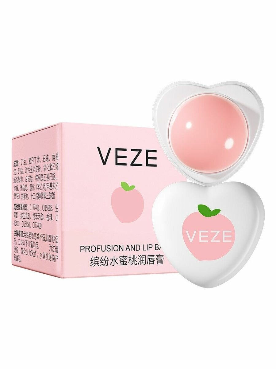 Увлажняющий бальзам для губ Veze с экстрактом персика 5,8 гр.