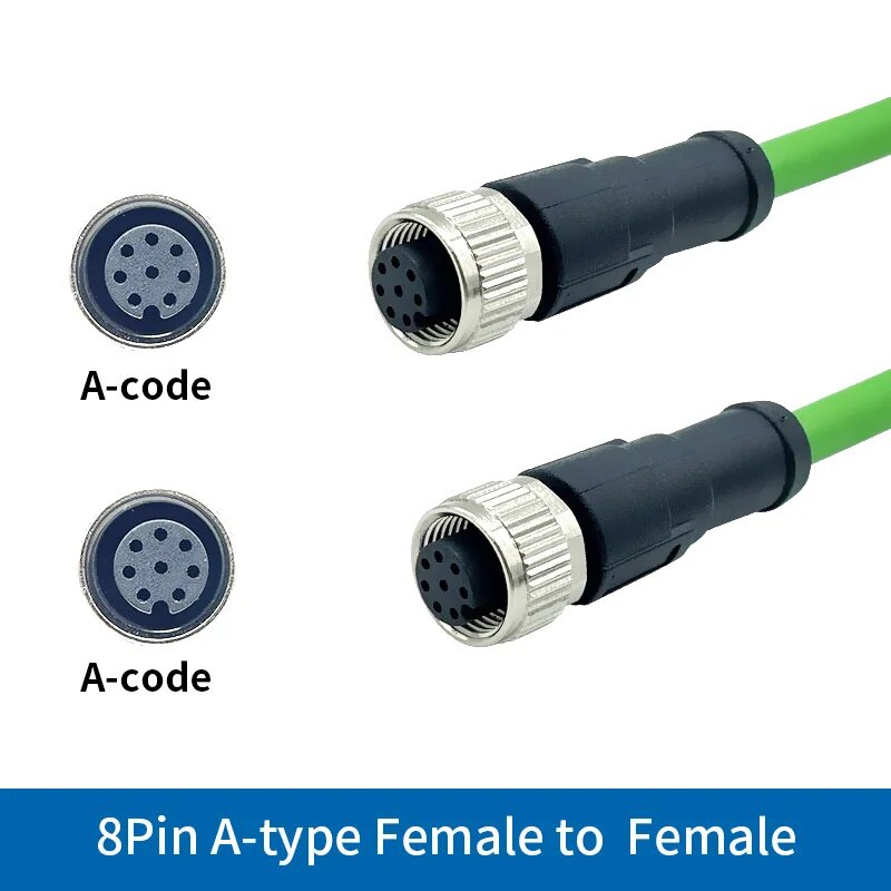 DIVEDEER M12-RJ45 Gigabit Ethernet кабель 0.5 meters, C