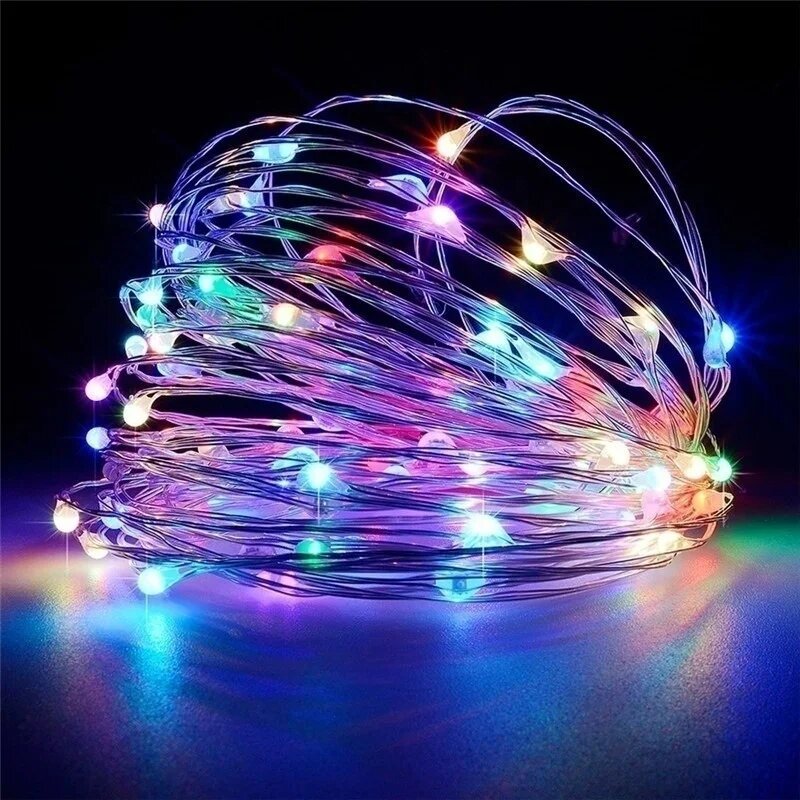 Светодиодная гирлянда Colorful 20m-By Battery