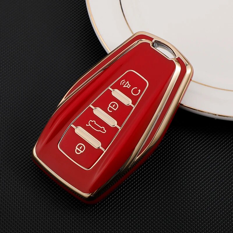 Чехол для автомобильного ключа из ТПУ Geely Coolray X6 X7 EX7 Geometry C Emgrand Global Kulrey Hawk GX7 Okavango NL3 SUV GT GC9