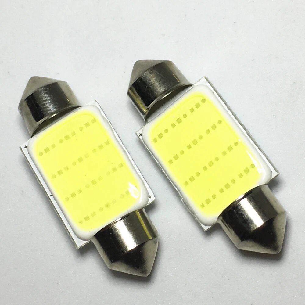 Гирлянда автомобильная LED C5W 12V, 41mm, белая