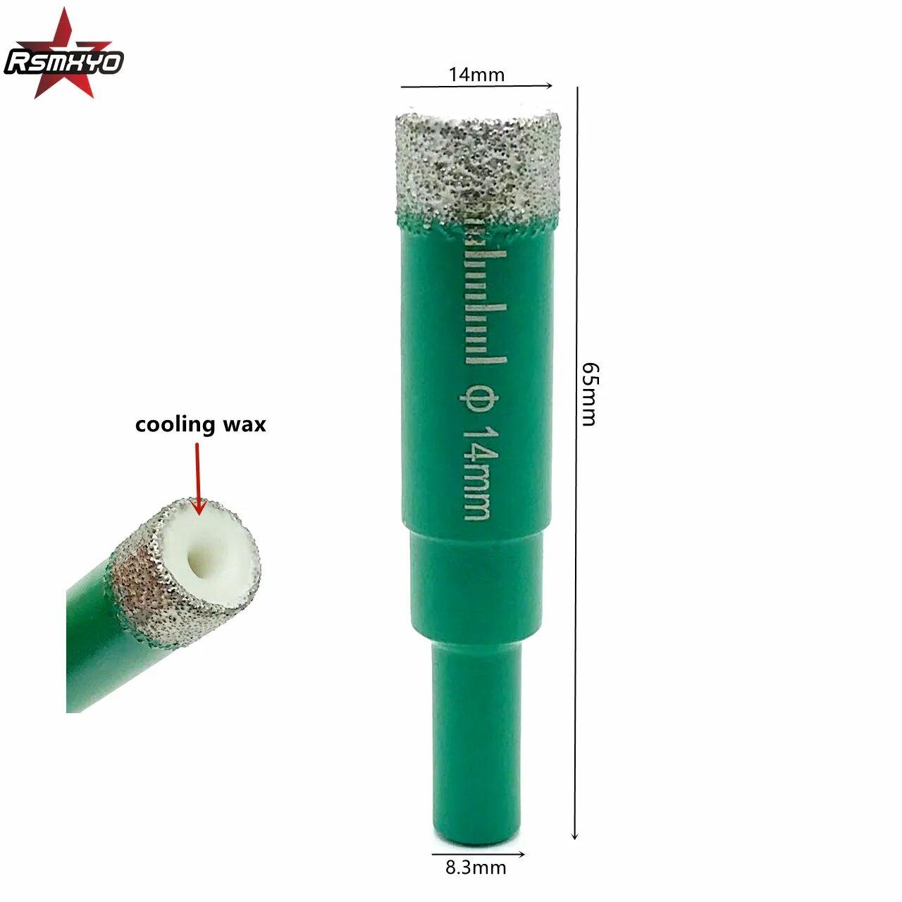 RSMXYO Алмазное сверло 6-16 мм для плитки 14mm