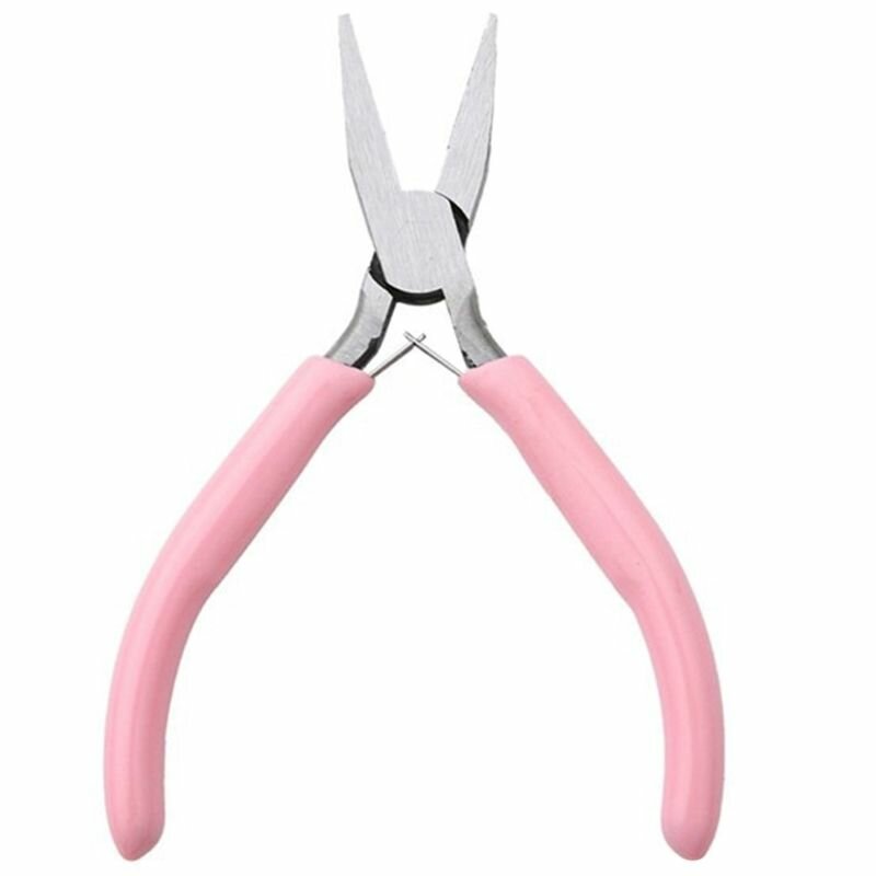Набор прочных стальных плоскогубцев для ювелирных изделий ремонта бусин с длинным носом, резки круглой проволоки и изогнутых пинцетом