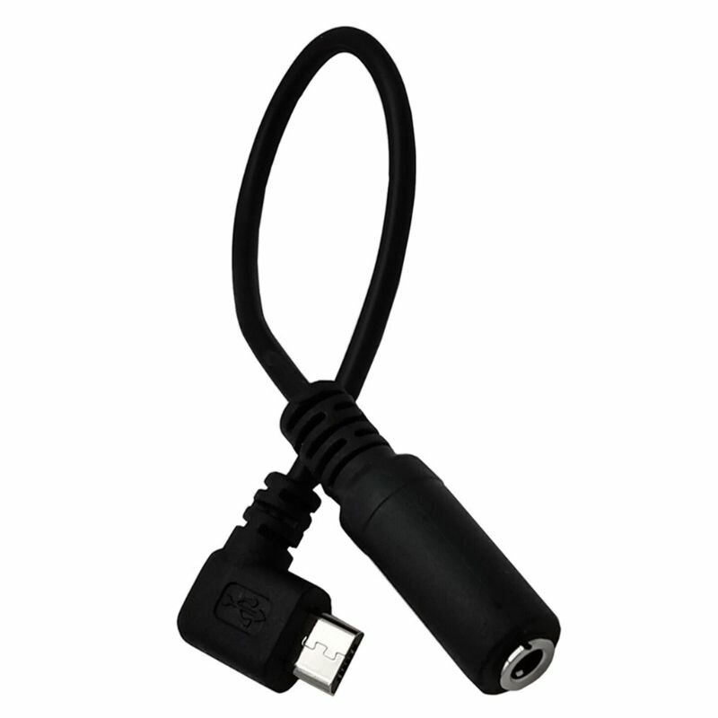 (1 шт.) Угловой адаптер Micro-USB -> 3.5 мм аудио