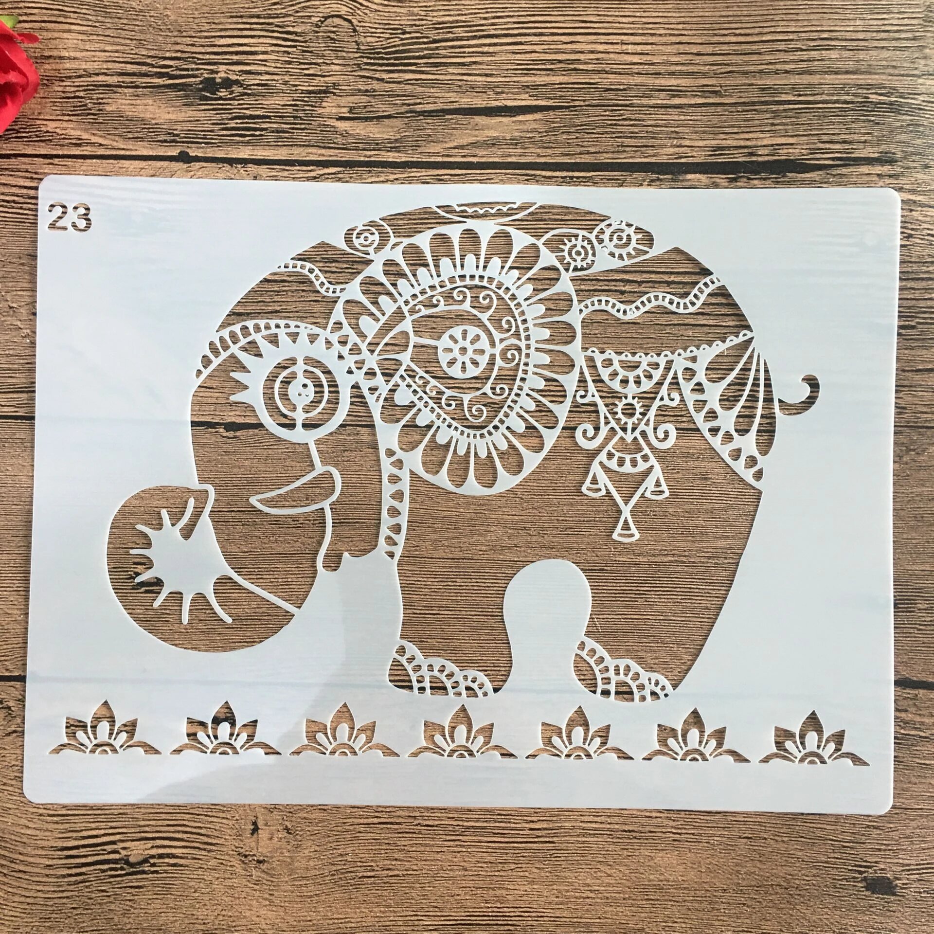 Трафареты для настенной живописи формата А4, штамп, альбом для скрапбукинга, декоративное тиснение, крафт-бумага, сделай сам, цветочная этикетка, трафареты для рисования