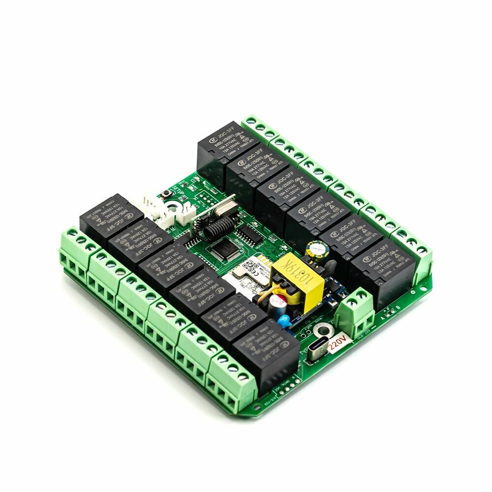 Модуль релейного переключателя LLXLJY, 12 каналов, Wi-Fi/Zigbee WiFi AC 85-250V
