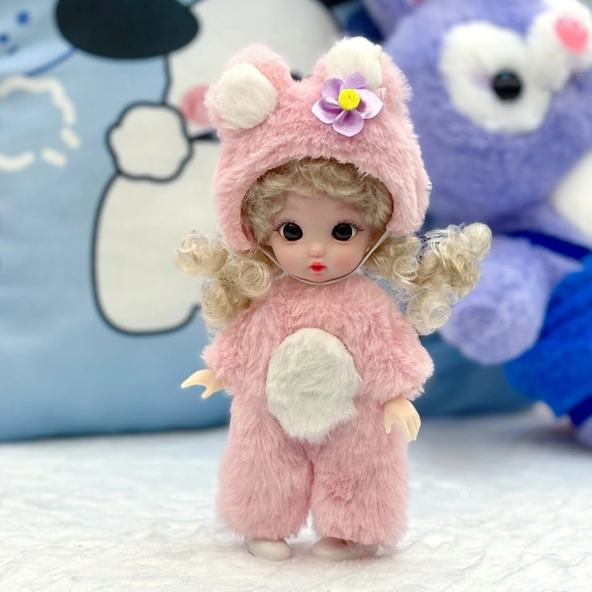 Кукла 16 см Candy Sister, RR-12, в костюме зайчика