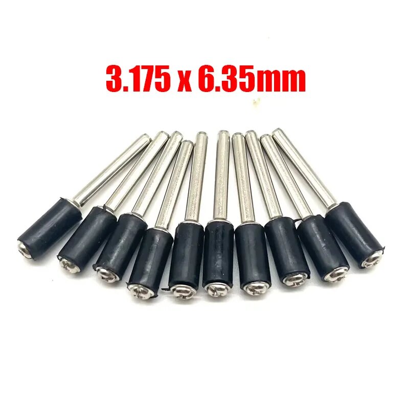 10 шт. Аксессуары Dremel резиновая оправка барабана 2,35 мм 3,175 мм хвостовик 3.175 x6.35mm
