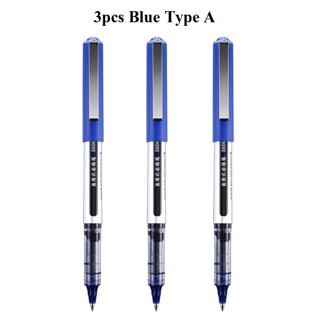 Гелевые ручки Deli, синие, 0,5 мм, 3 Blue Type A