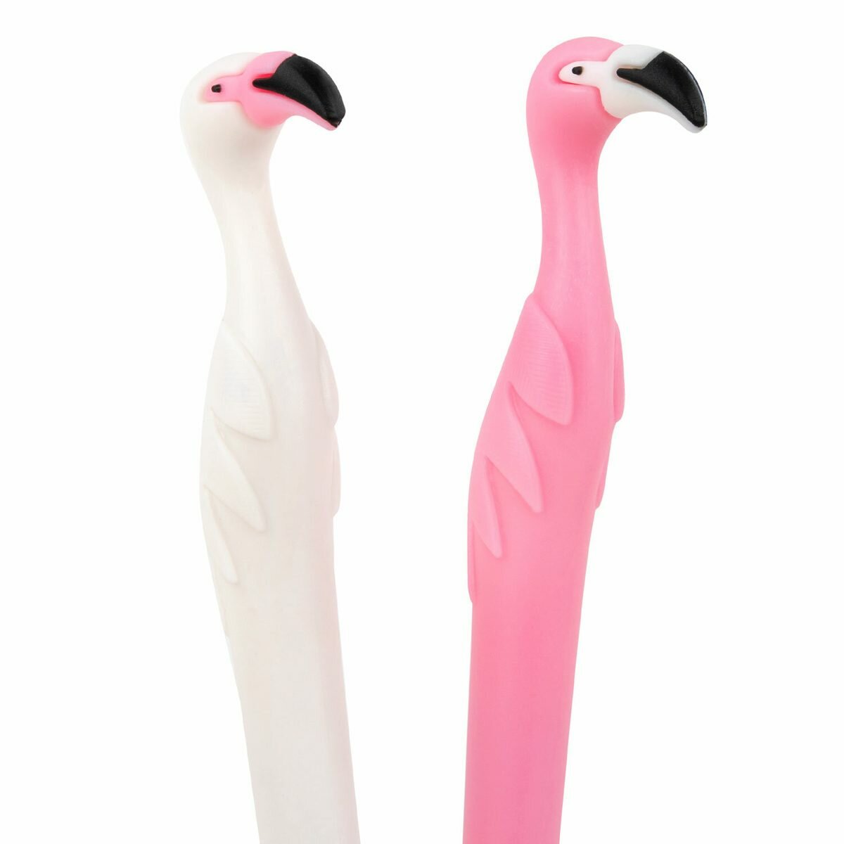 Ручка шариковая Юнландия "Фламинго" (0.35мм, синяя, фигурная, мягкий силиконовый корпус) (143775), 12шт.