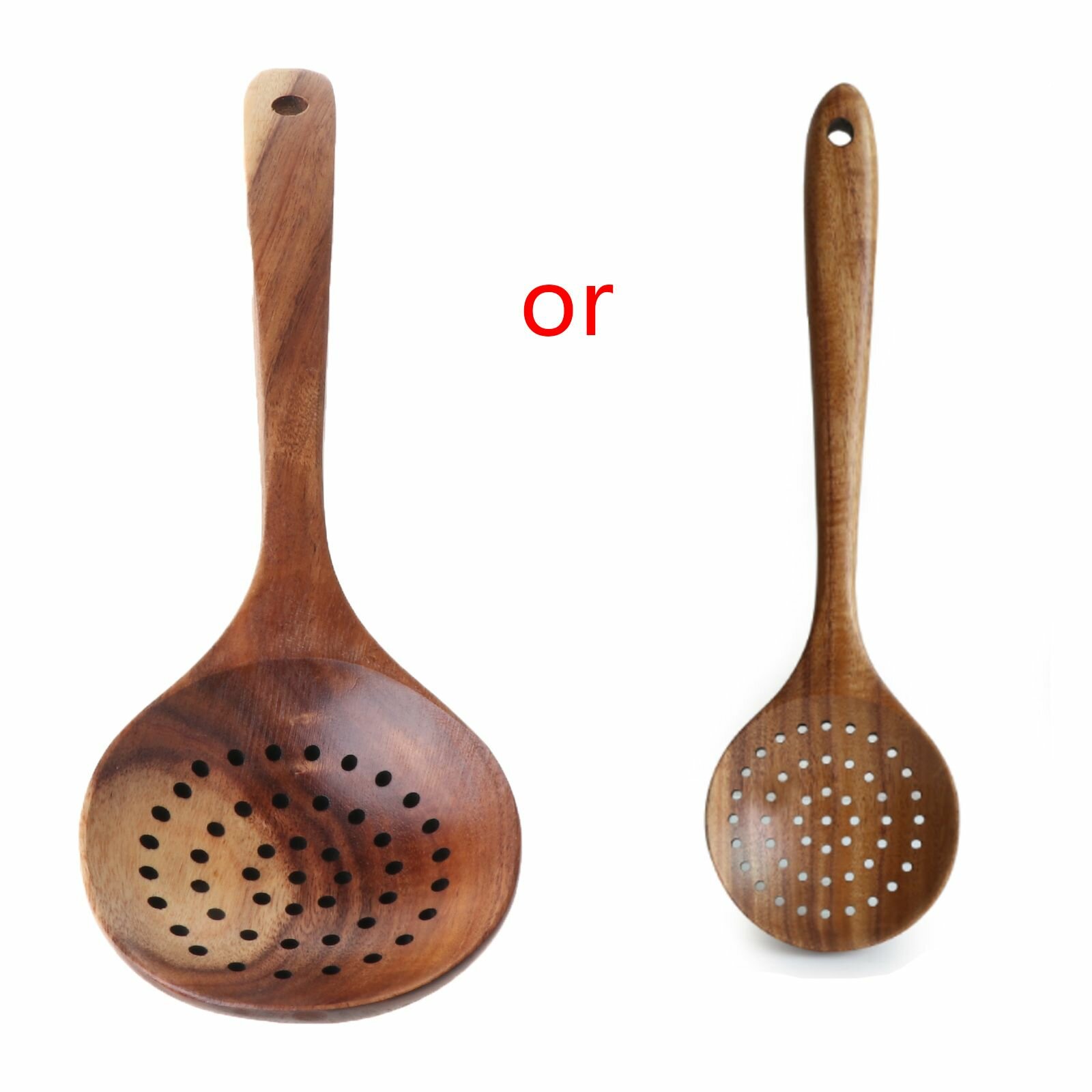 Посуда из тикового дерева, Большая Деревянная ложка для риса с длинной ручкой, Натуральная посуда