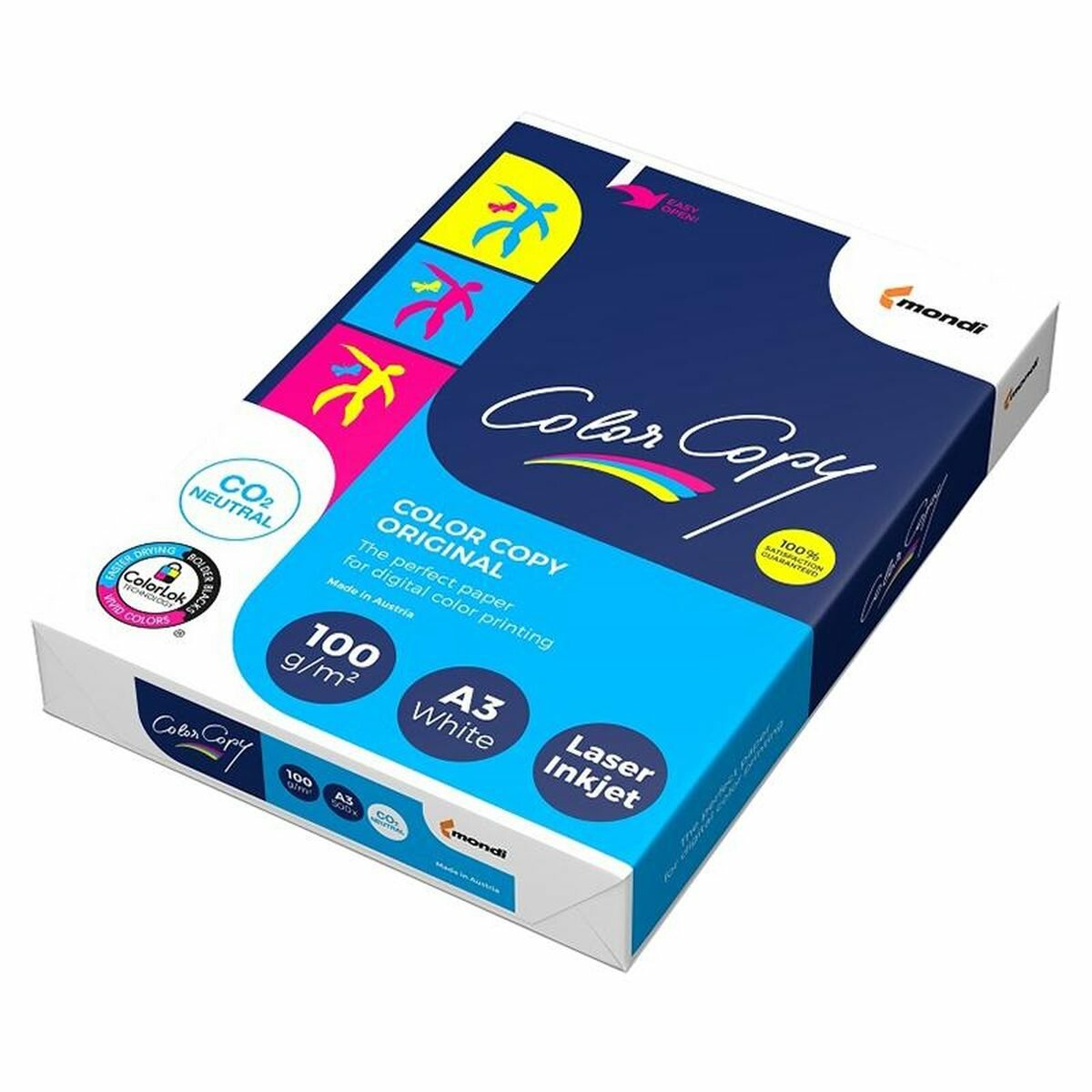 Бумага для цветной лазерной печати Color Copy (А3, 100 г/кв. м, 161% CIE) 500 листов, 4 уп.