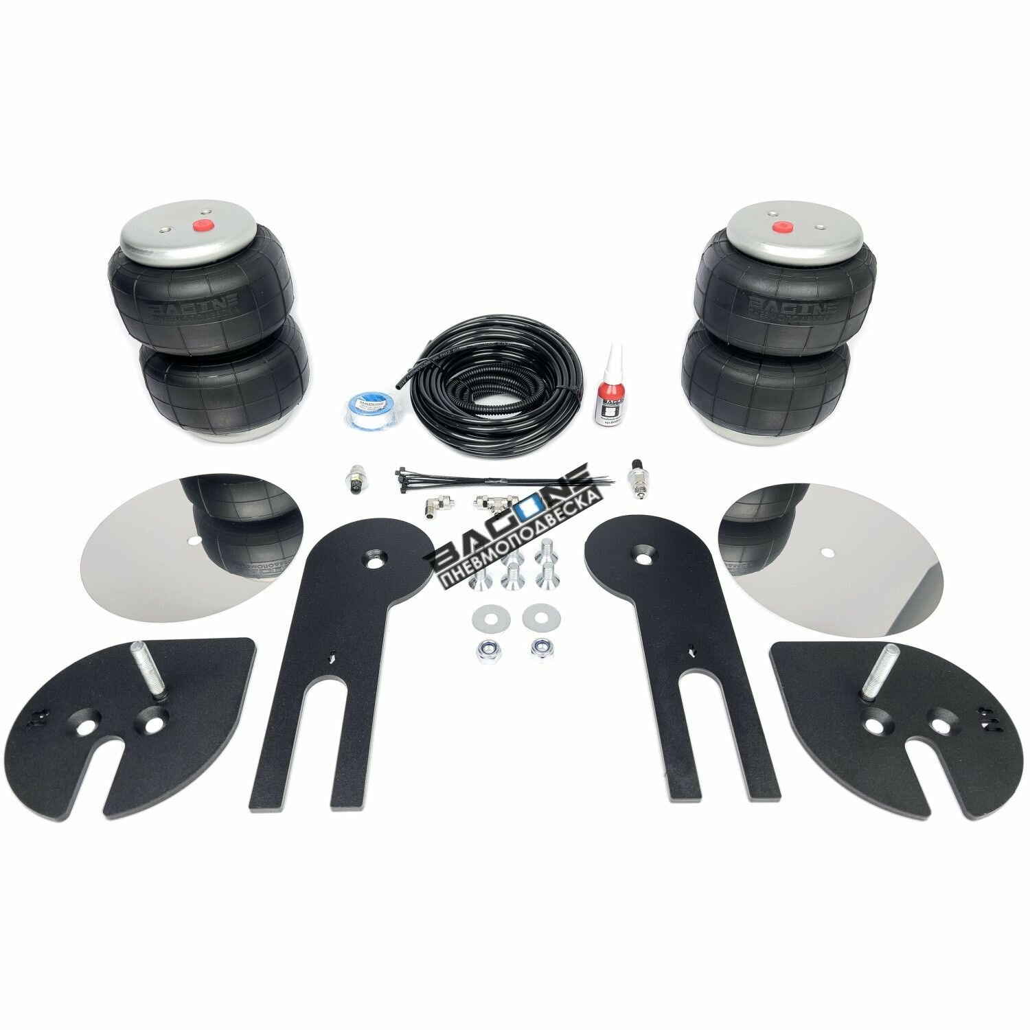 Пневмоподвеска на заднюю ось ГАЗ Соболь 4х4, Баргузин 4х4, комплект пневмоподвески на Соболь полный привод
