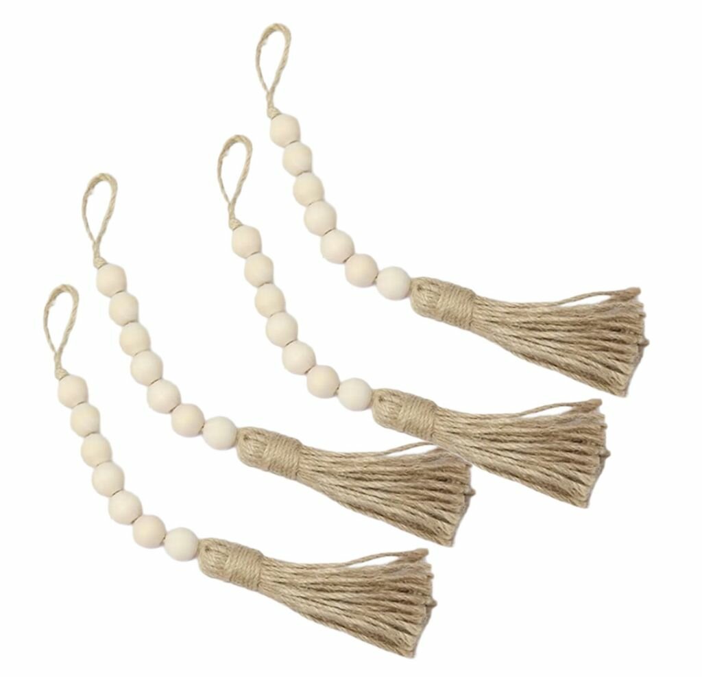 Подвески из 4 деревянных бусин Liu Su string