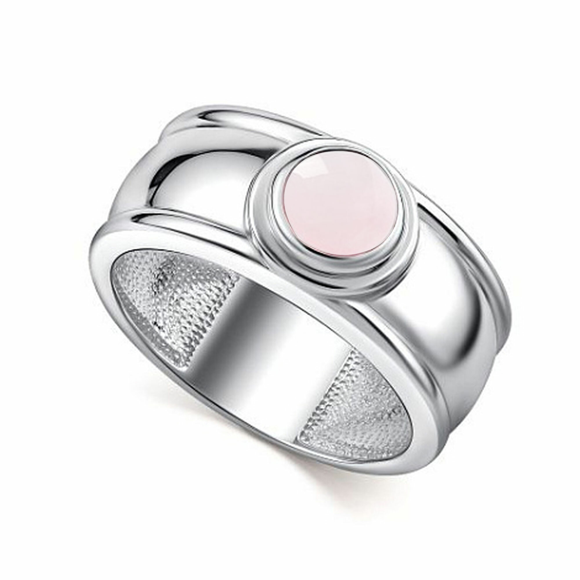 Кольцо, серебро, 925 проба, родирование, кварц