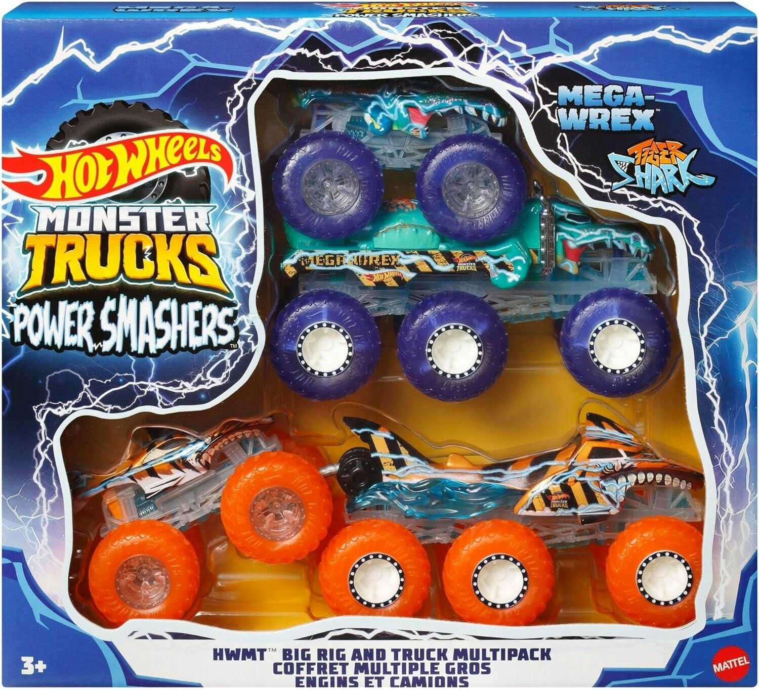 Игрушечный транспорт Hot Wheels Monster Trucks Power Smashers - Набор машинок Монстр Трак - Хот Вилс HYJ29