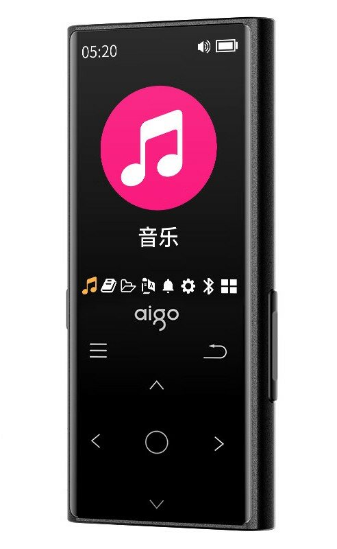 Цифрровой плеер Aigo 801 32GB MP3/MP4 Player, Bluetooth, MP5, Touch Buttons, black