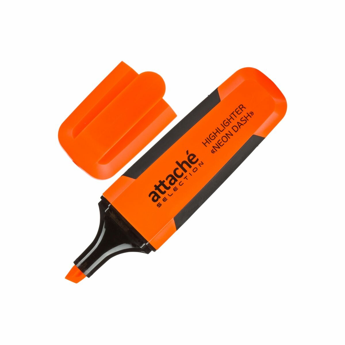 Маркер-текстовыделитель Attache Selection Neon Dash (1-5мм, оранжевый), 1шт.