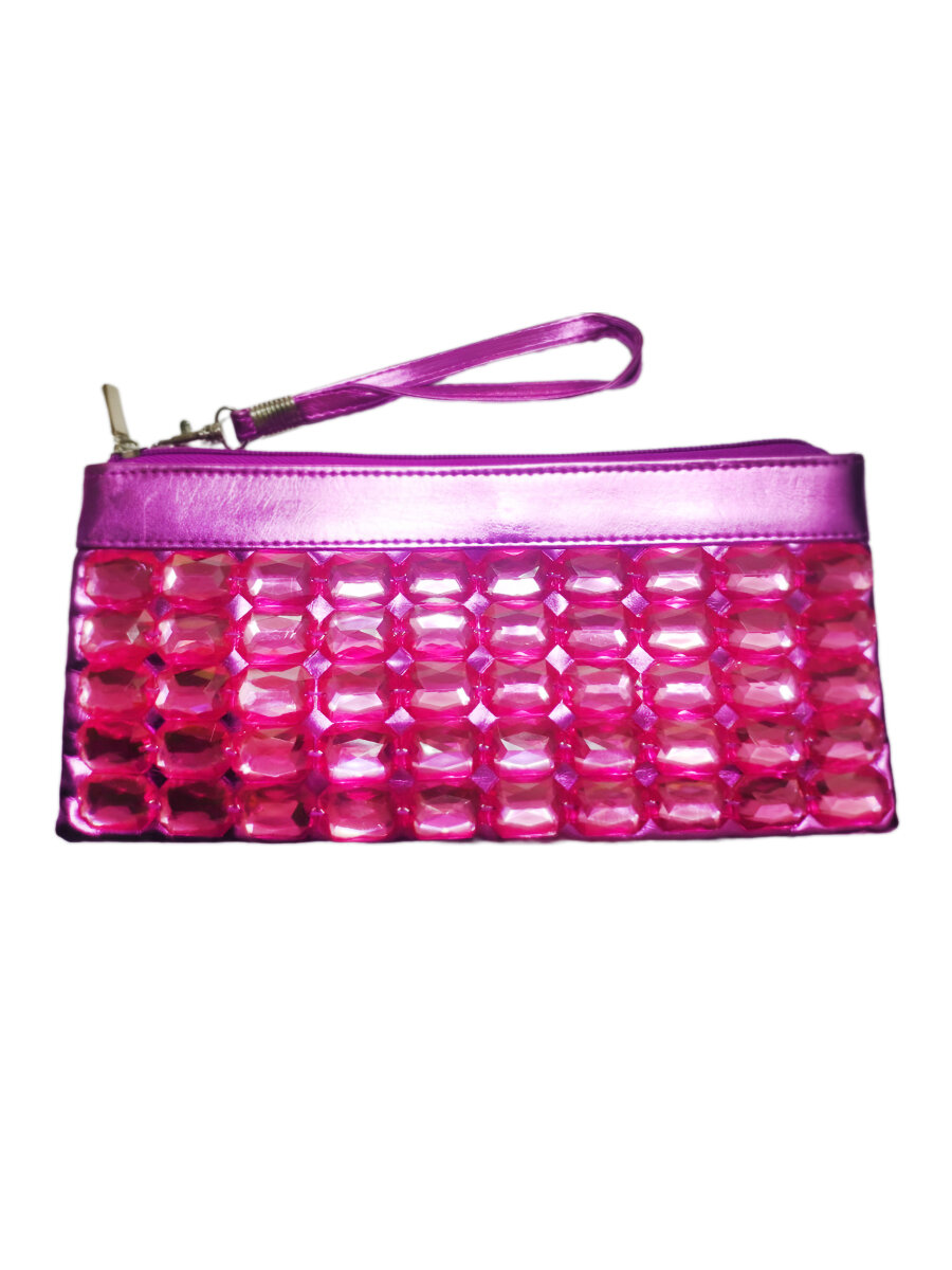 Sunflower Сумочка-клатч винтаж женский с камнями 1086, кожзаменитель, в ассортименте