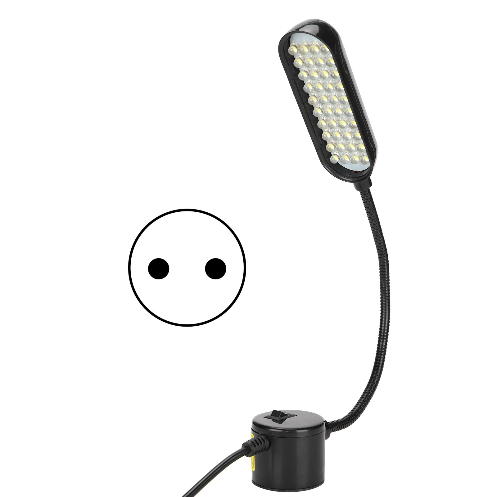 LED Car Light Sewing Machine Lamp 360 Degree Adjustable Hose Magnet Tool Work LampEU Plug